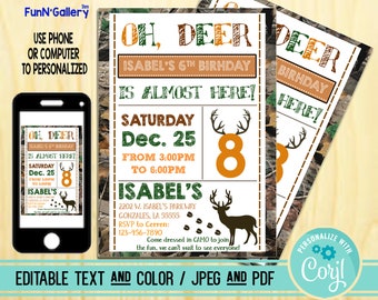 Hunting invitation | Etsy