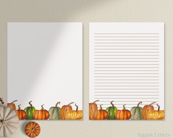 Halloween Stationery Printable Stationery Paper Letter A4 - Etsy