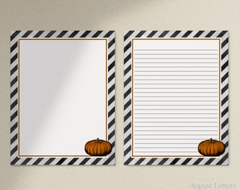 Halloween Stationery Printable Stationery Paper Letter A4 - Etsy