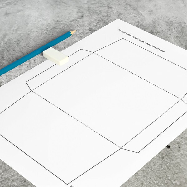 Envelope Template - Etsy