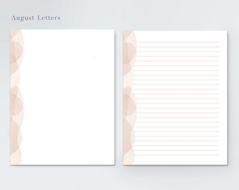 Printable Stationery Paper/ A4 8.5x11 / Lined Unlined / - Etsy