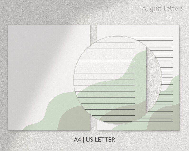 Printable Stationery Paper/ A4 8.5x11 / Lined Unlined / - Etsy