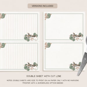 Jungle Giraffe | Printable Stationery & Envelopes | A5 | Lined, Unlined ...