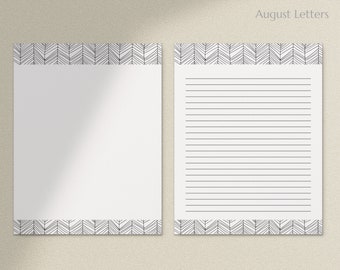 Printable Stationery Paper/ A4 8.5x11 / Lined Unlined / - Etsy
