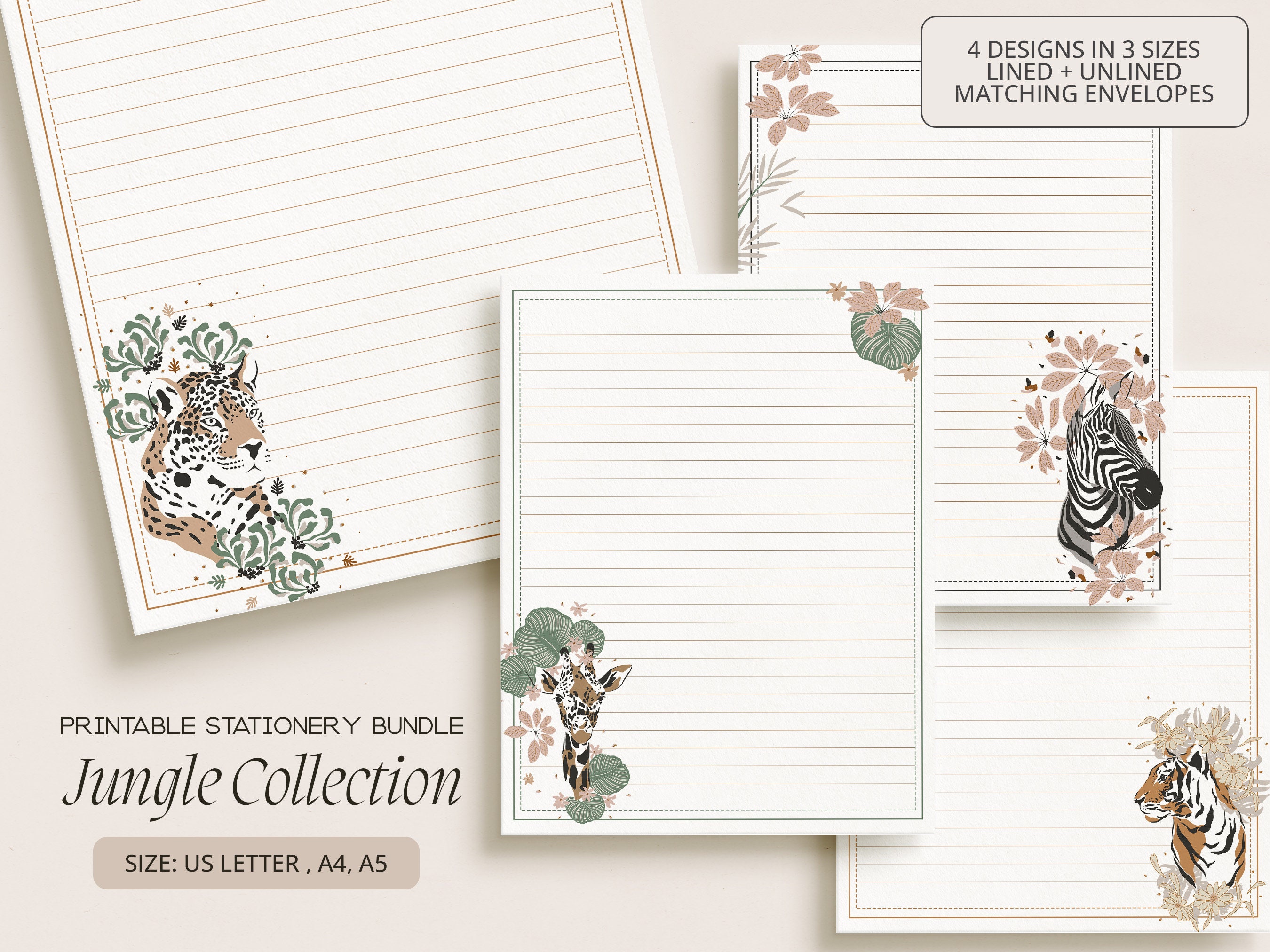 Forest Themed Letterhead Paper