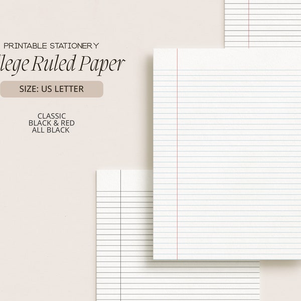 College Ruled Notebook - Etsy