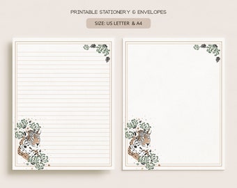 Printable Stationery Paper/ A4 8.5x11 / Lined Unlined / - Etsy