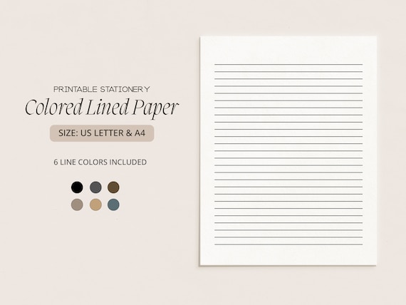 Plain White Lined Paper