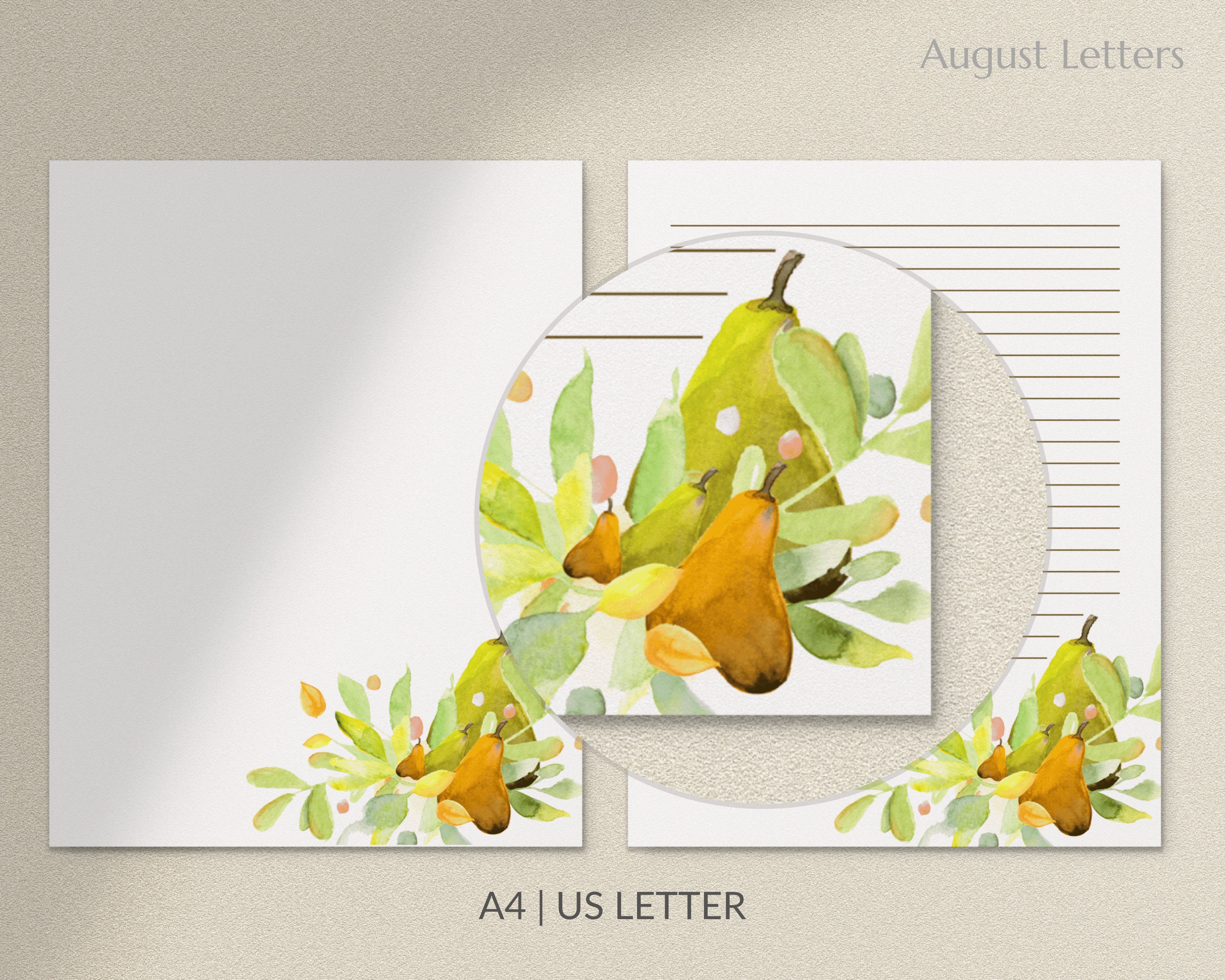 Printable Stationery Paper/ A4 8.5x11 / Lined Unlined / - Etsy