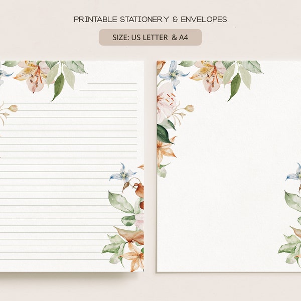 Spring Printable Stationery - Etsy