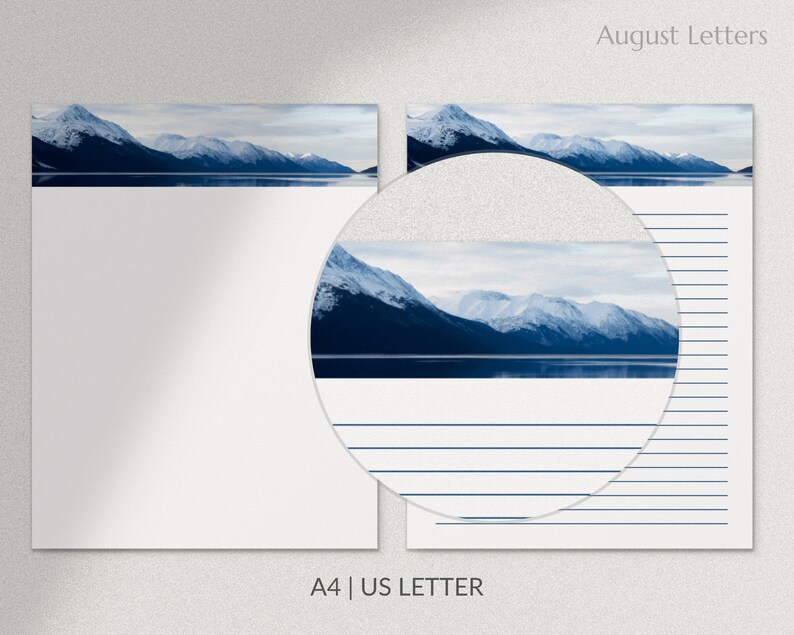 Printable Stationery Paper/ A4 8.5x11 / Lined Unlined / - Etsy