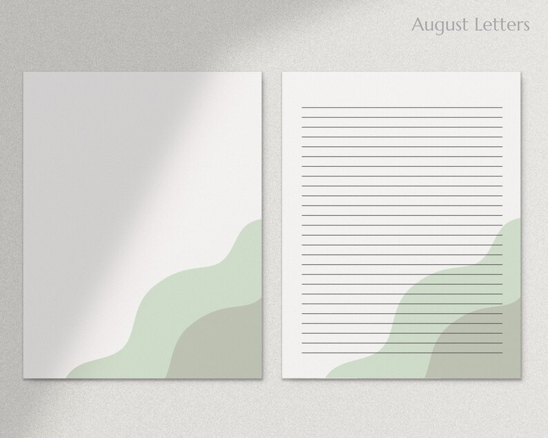 Printable Stationery Paper/ A4 8.5x11 / Lined Unlined / - Etsy