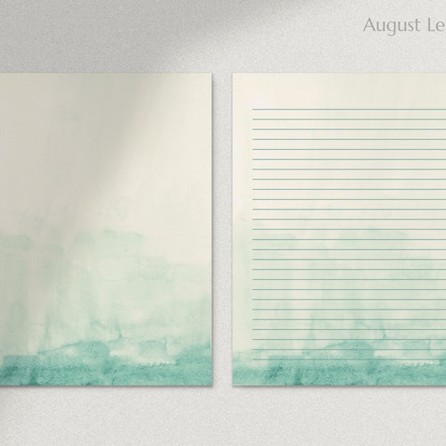 Water Splash Lined A4 Printable Paper Instant Download - Etsy