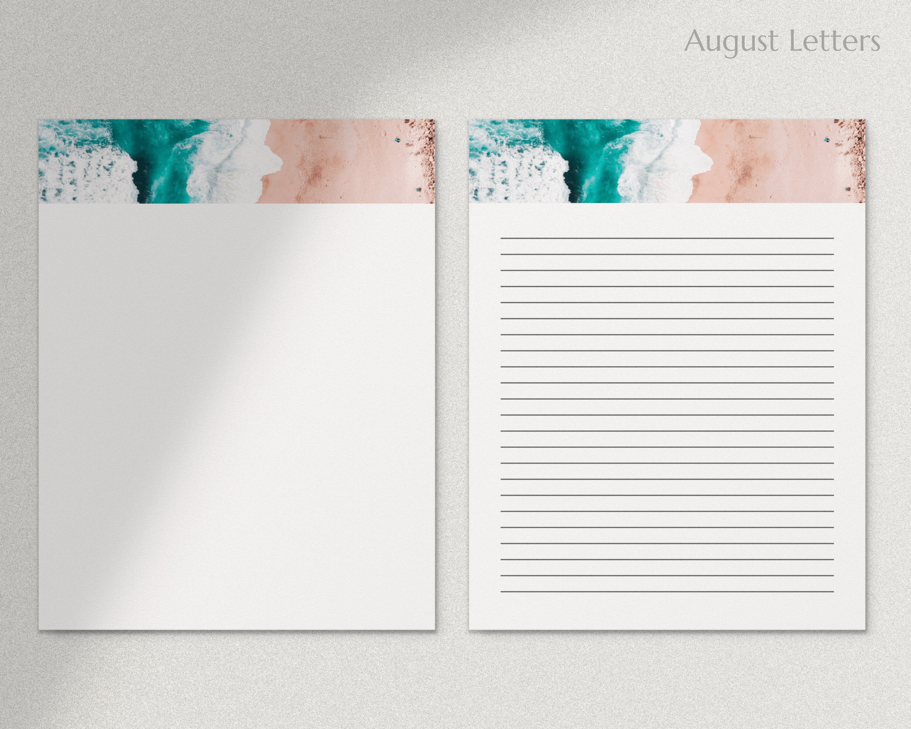 Printable Stationery Paper/ A4 8.5x11 / Lined Unlined / - Etsy