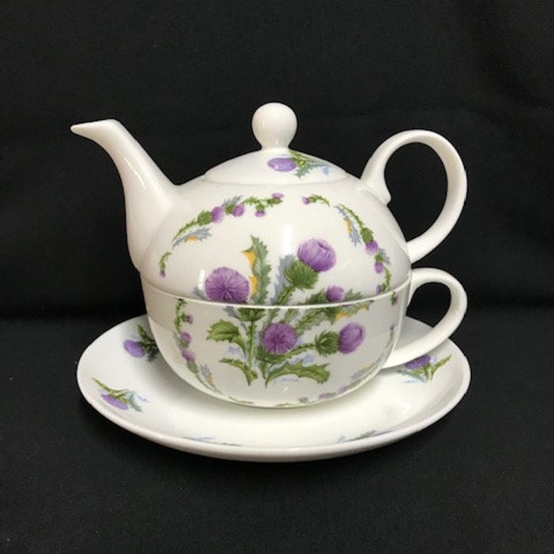 Bone China Tea Cup Thistle - Etsy UK