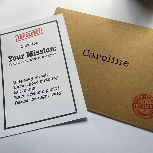 Mission Impossible Invite - Etsy