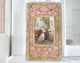 French Cartonnage Decorative Gilt Book 19th Century - Etsy
