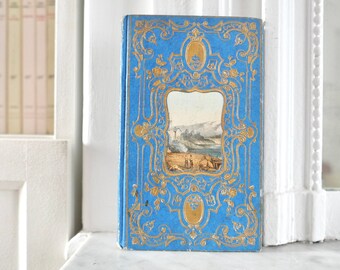 French Cartonnage Decorative Gilt Book 19th Century - Etsy