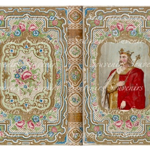 Antique French Book Covers - Vintage Junk Journal - Digital Download ...