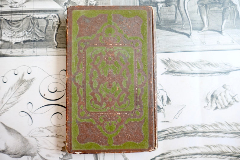 French Cartonnage Decorative Gilt Book 19th Century - Etsy