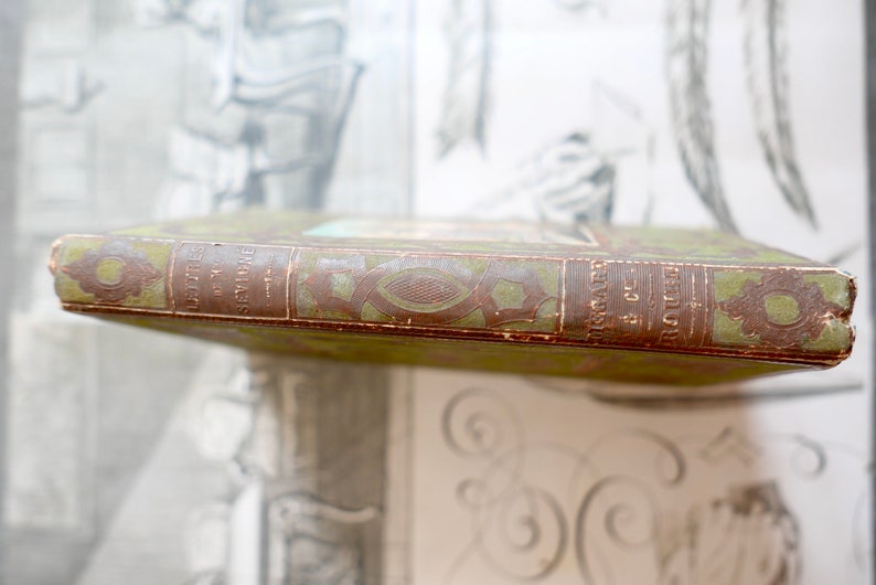 French Cartonnage Decorative Gilt Book 19th Century - Etsy