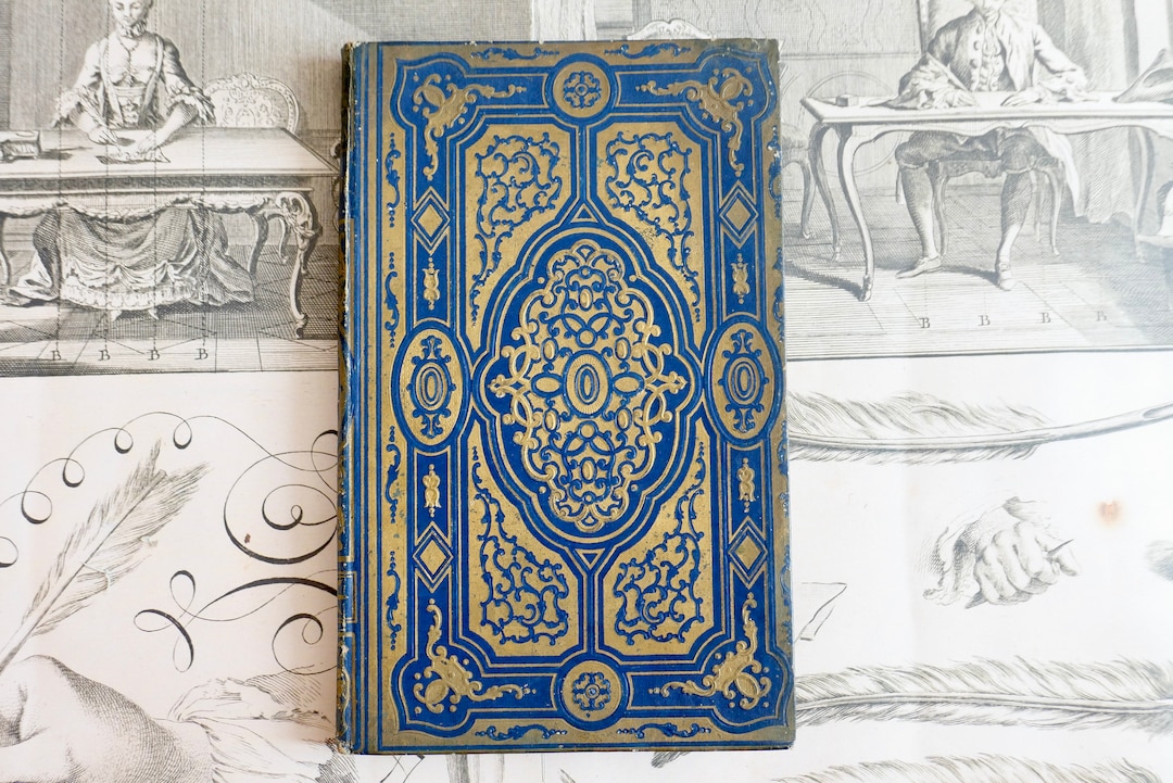 French Cartonnage - Decorative Gilt Book - 19th Century - Antique Book ...