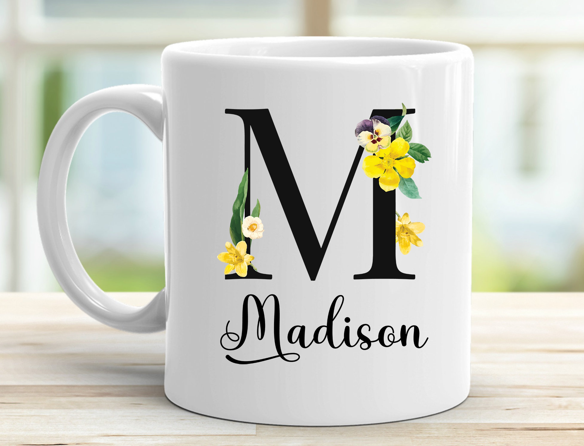 Personalized Mug Name Mug Initial Coffee Mug Custom Mug Etsy