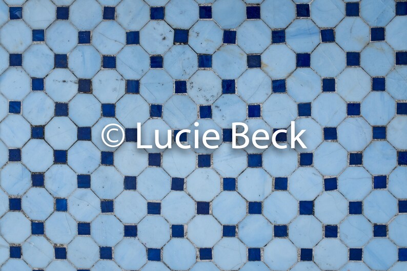 Blue Tiles Backdrop ML706 Backdrops for Photography Blue | Etsy
