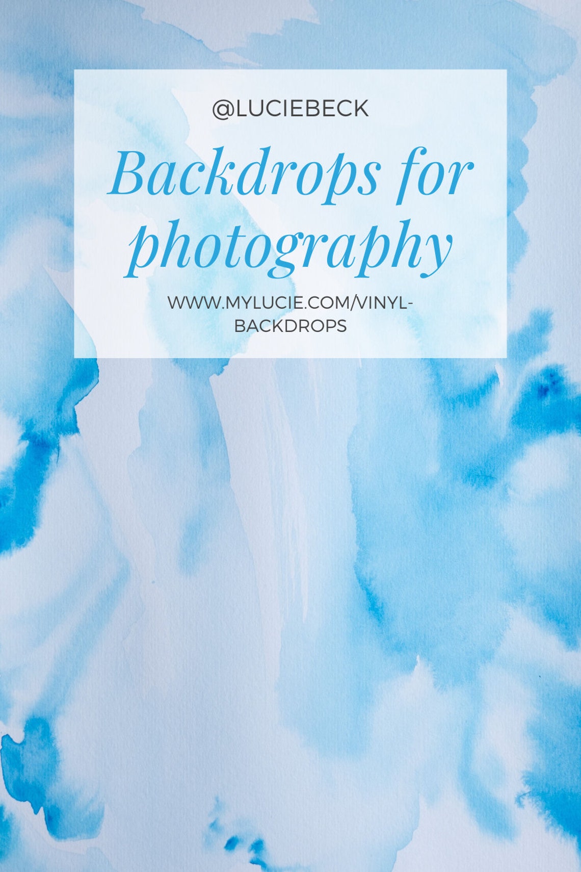 Blue Watercolor Backdrop ML309 Watercolor Backdrop Scrapbook - Etsy