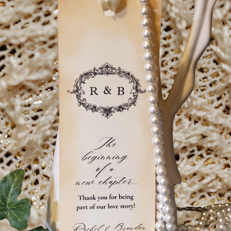Wedding Bookmark - Etsy