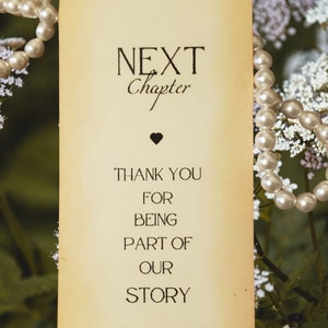 Wedding Bookmark Favor, Bridal Shower, Thank You, for Being Part of Our ...