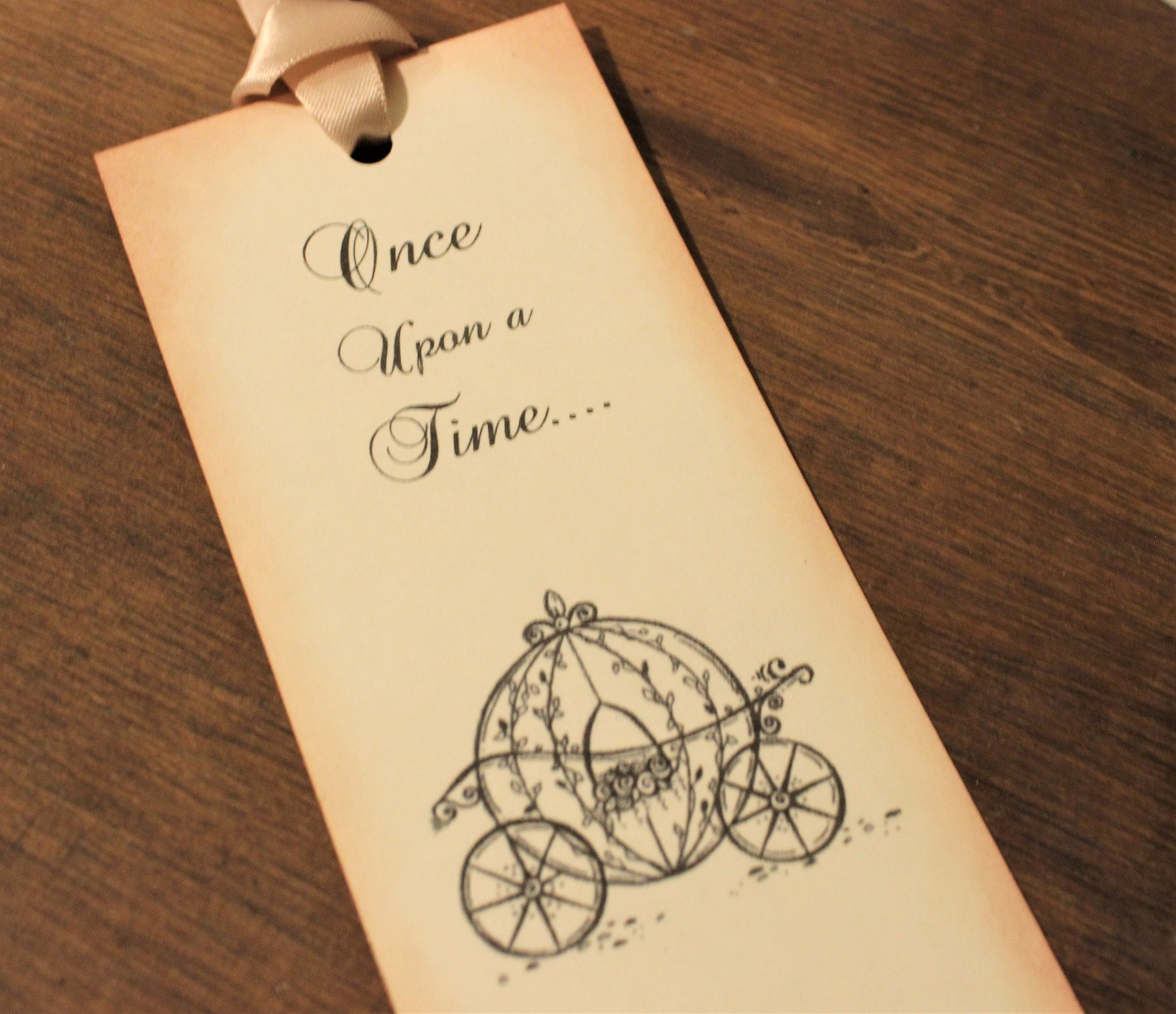 Fairytale Favors Once Upon a Time Bookmarks Carriage Bookmarks - Etsy
