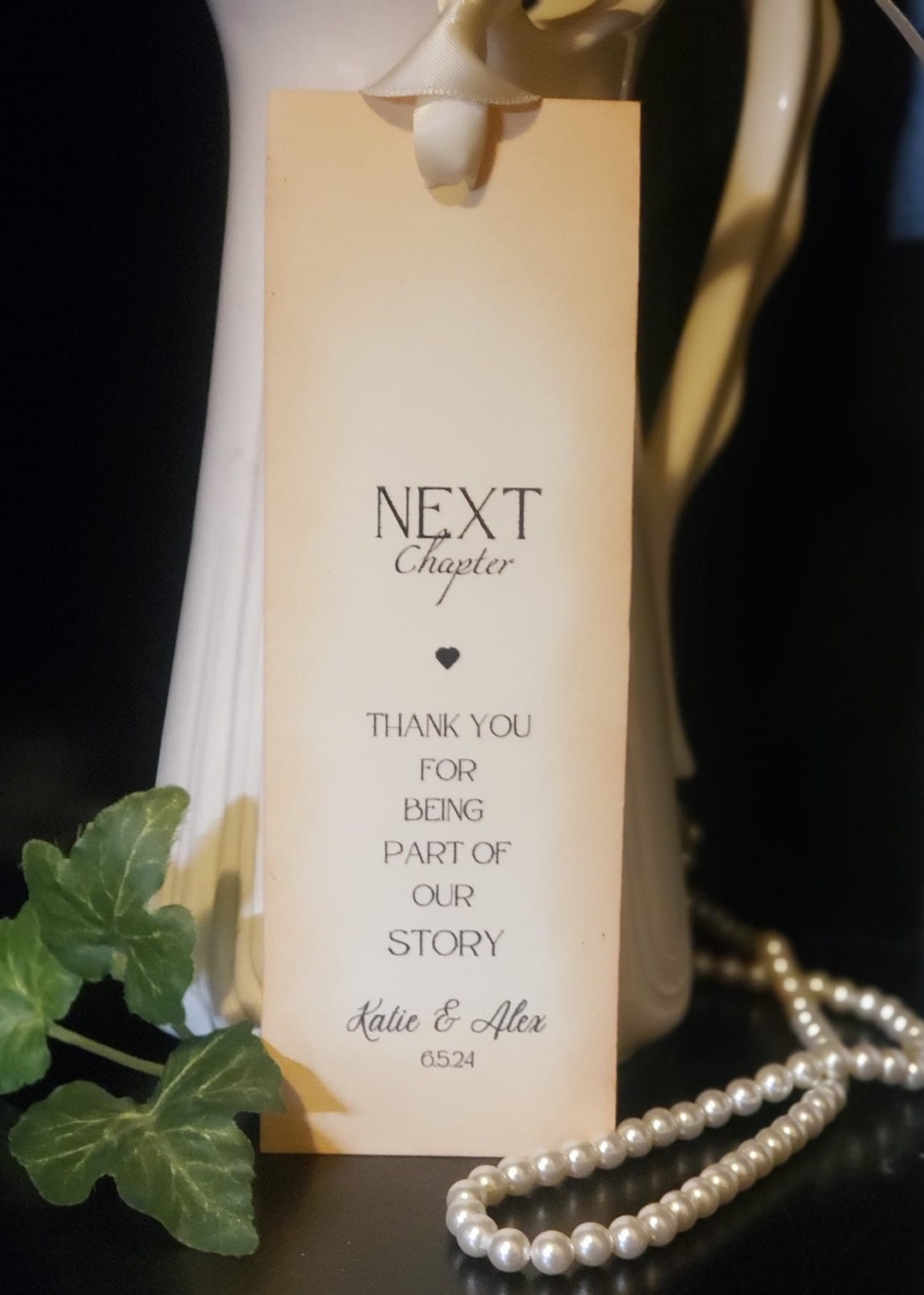 Wedding Bookmark Favor, Bridal Shower, Thank You, for Being Part of Our ...