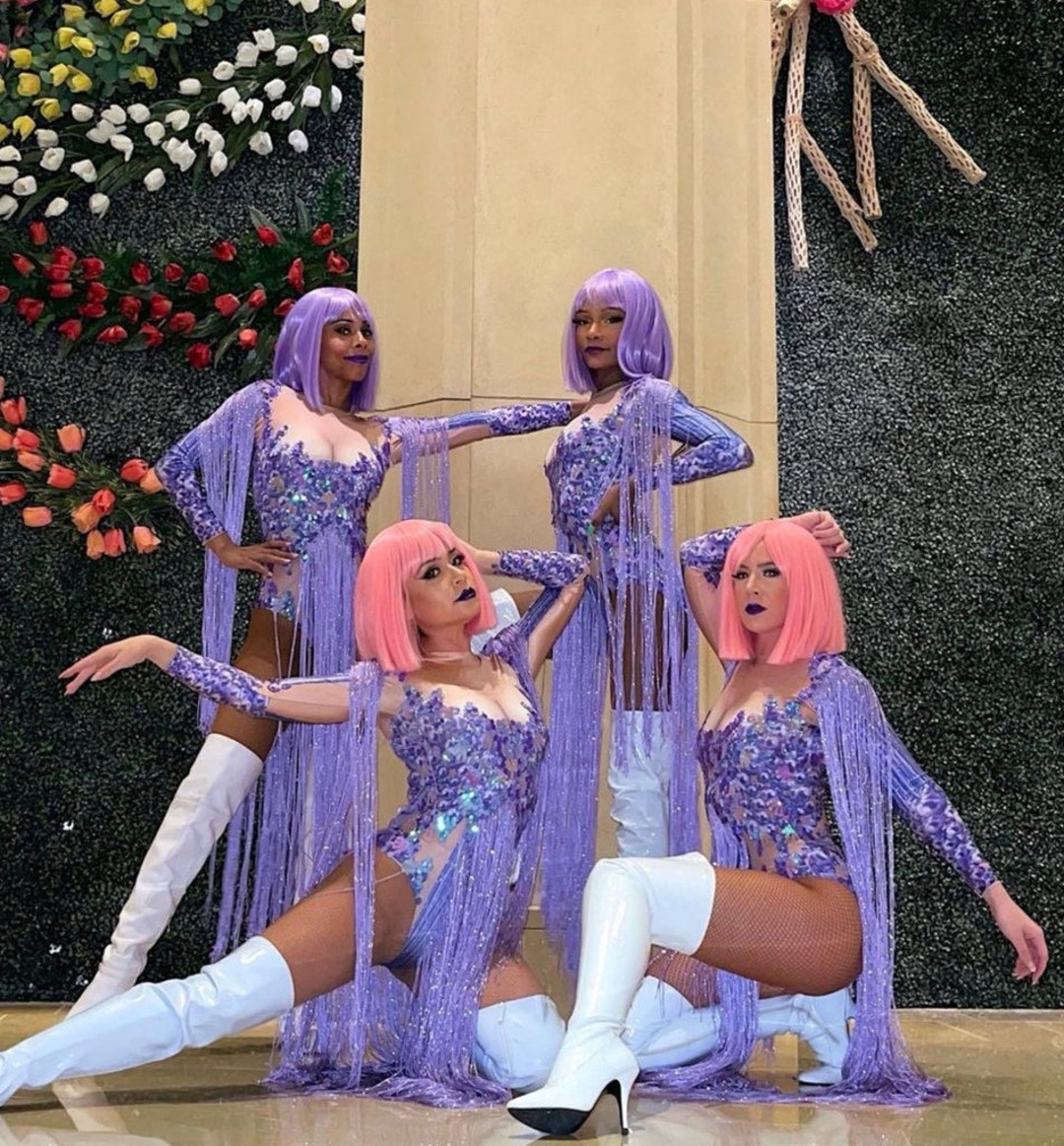 Festival Out / Festival Leotard With Rhinestone and Glitter Fringe ...