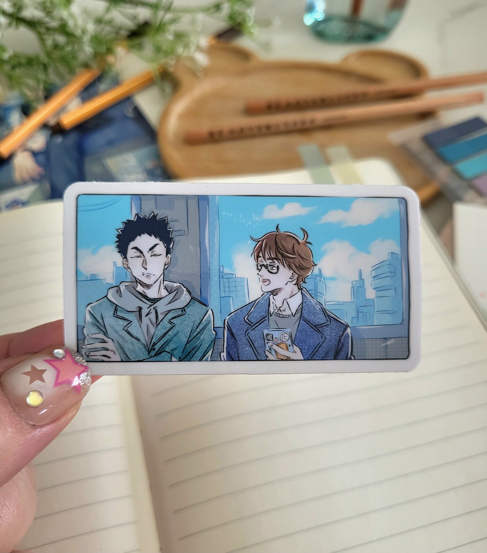 Iwaoi Train Ride Haikyu Sticker, Oikawa and Iwaizumi, Vinyl, Decals ...