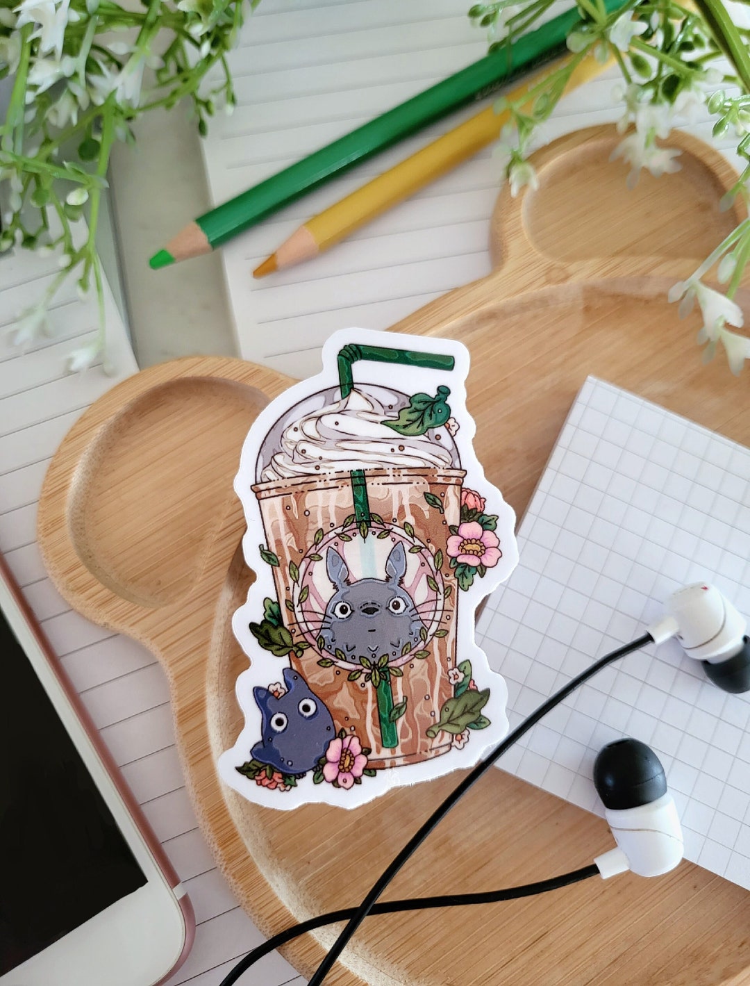 Toto Frappe Coffee Drink-vinyl, Decals, Lofi Aestethic, Anime, Kawaii ...