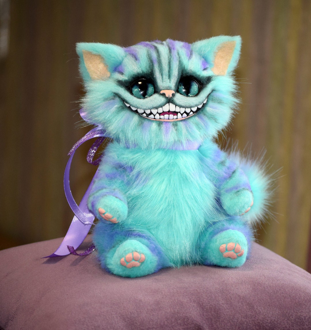 Cheshire Cat Kitten Fluffy Realistic Toy - Etsy