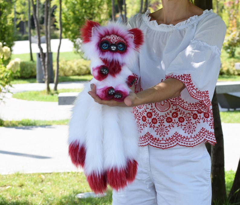 Kitsune Mythology Fire Fox Werewolf Girl 9 Tails Fox Made in - Etsy ...