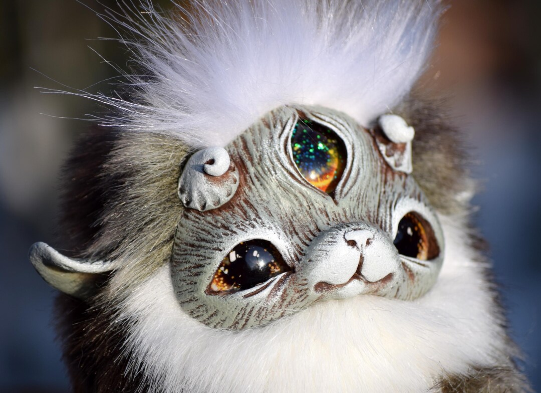 Lucky Amulet Handmade Fuzzy Lucky Creature: Magical Charm With Blessing ...