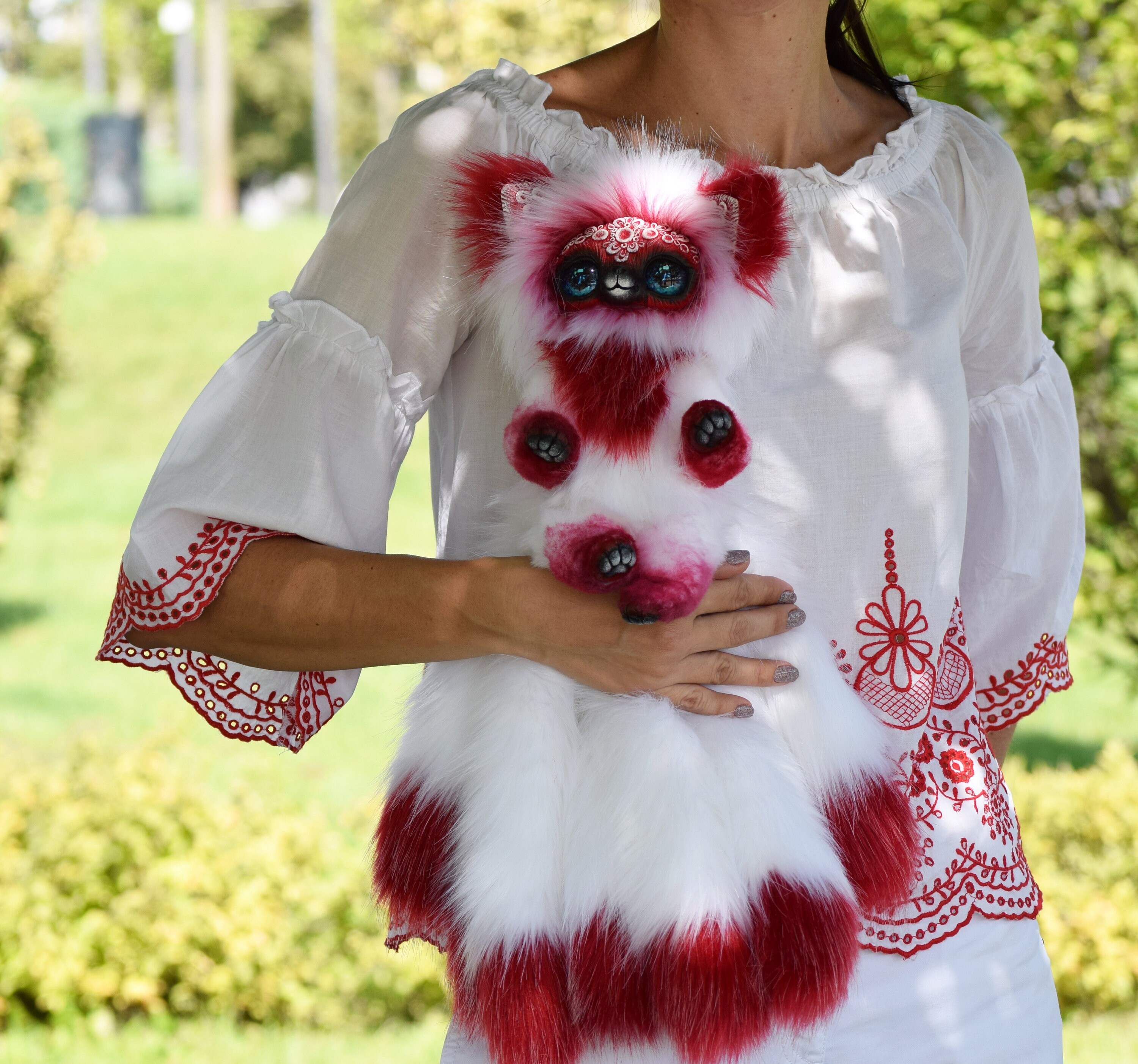 Kitsune Mythology Fire Fox Werewolf Girl 9 Tails Fox Made in - Etsy ...