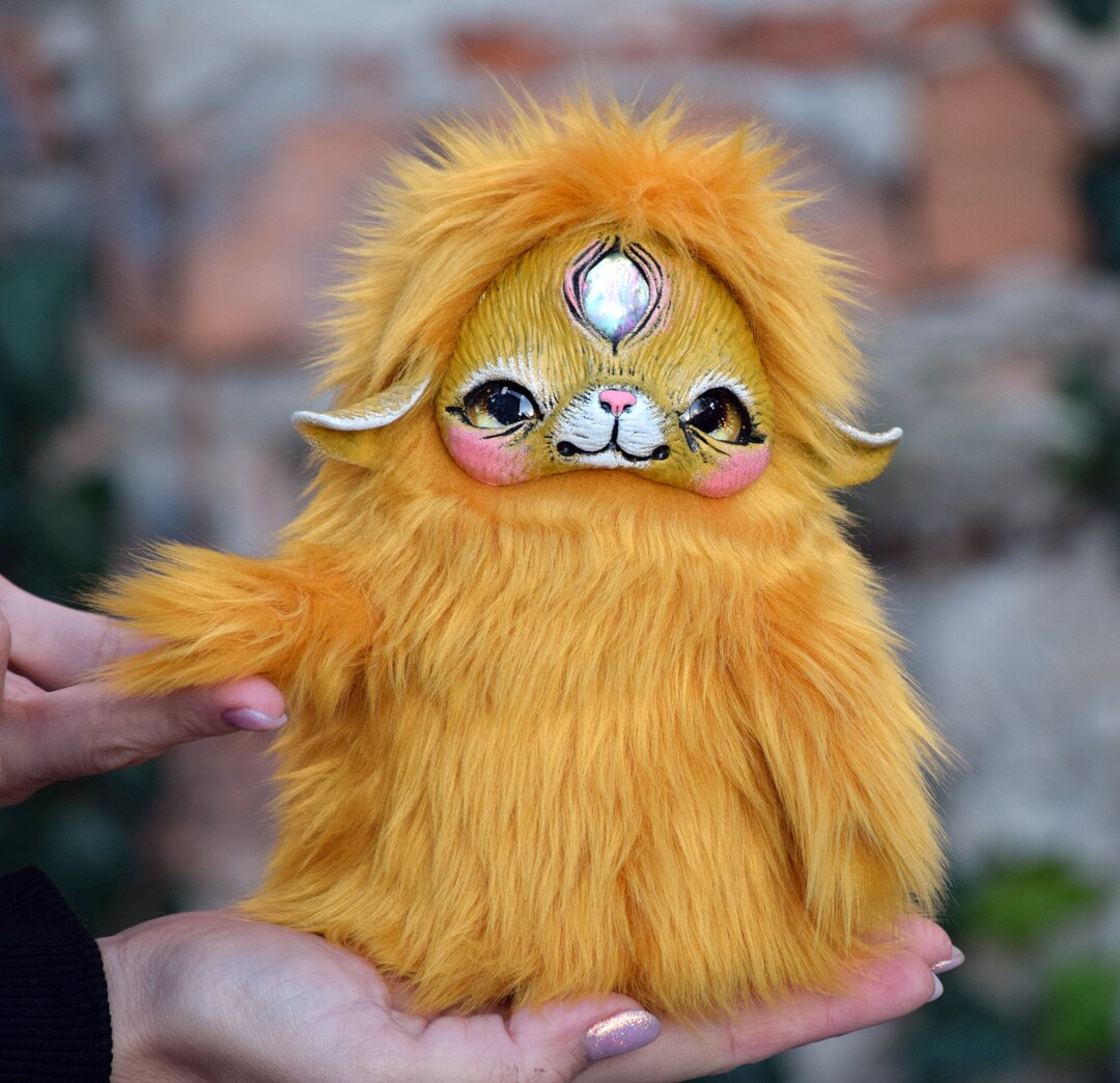Yellow Cute Little Magical Creature From a Parallel Reality - Etsy
