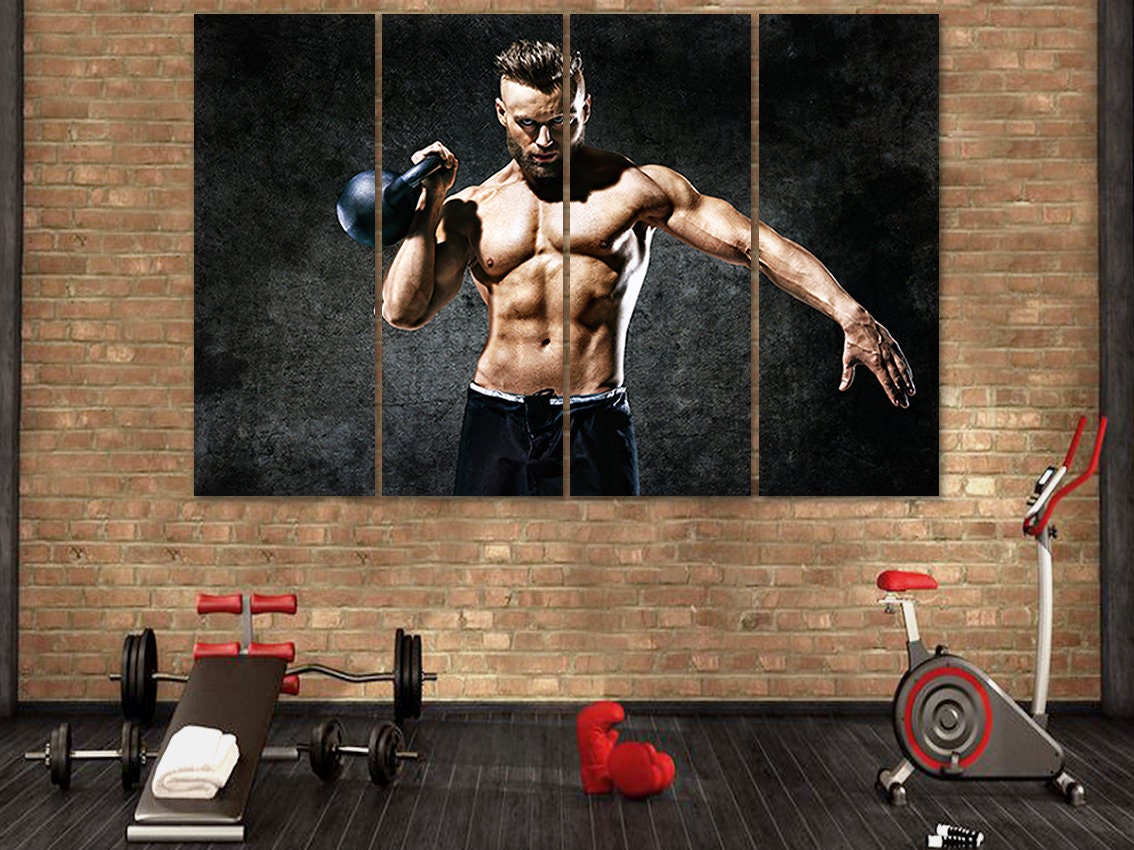 Fitness Canvas Sport Print Workout Décor Fitness Wall Art - Etsy