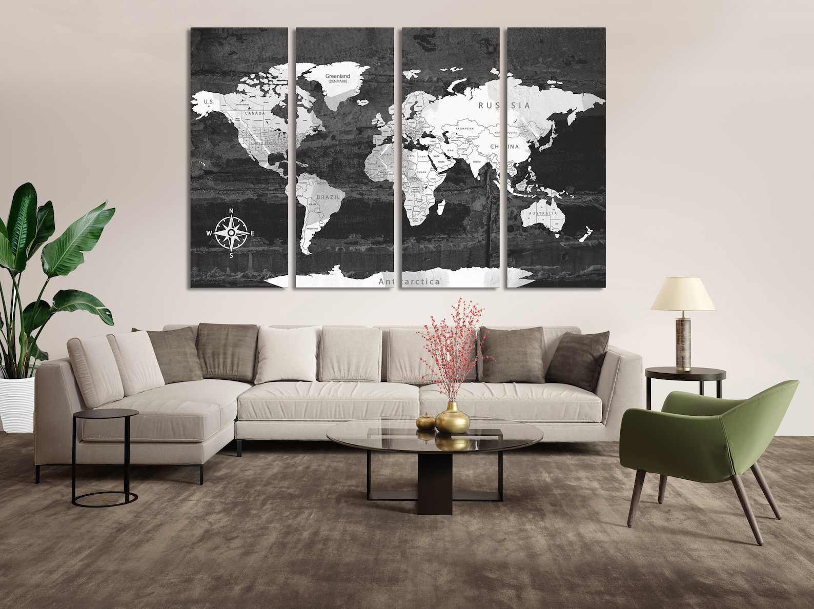 World Maps World Maps Canvas World Maps Wall Art World Maps - Etsy