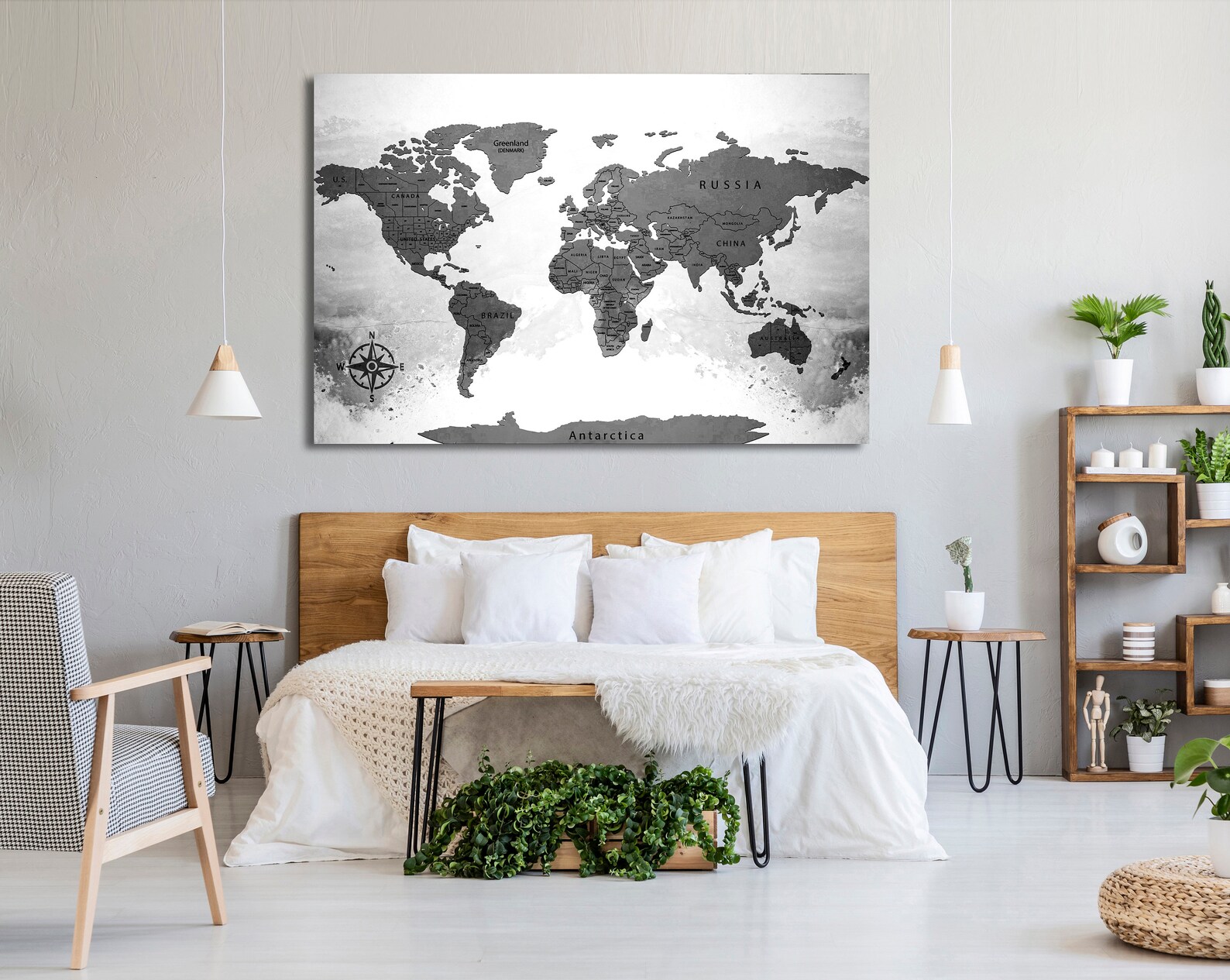 World Maps World Maps Canvas World Maps Wall Art World Maps - Etsy