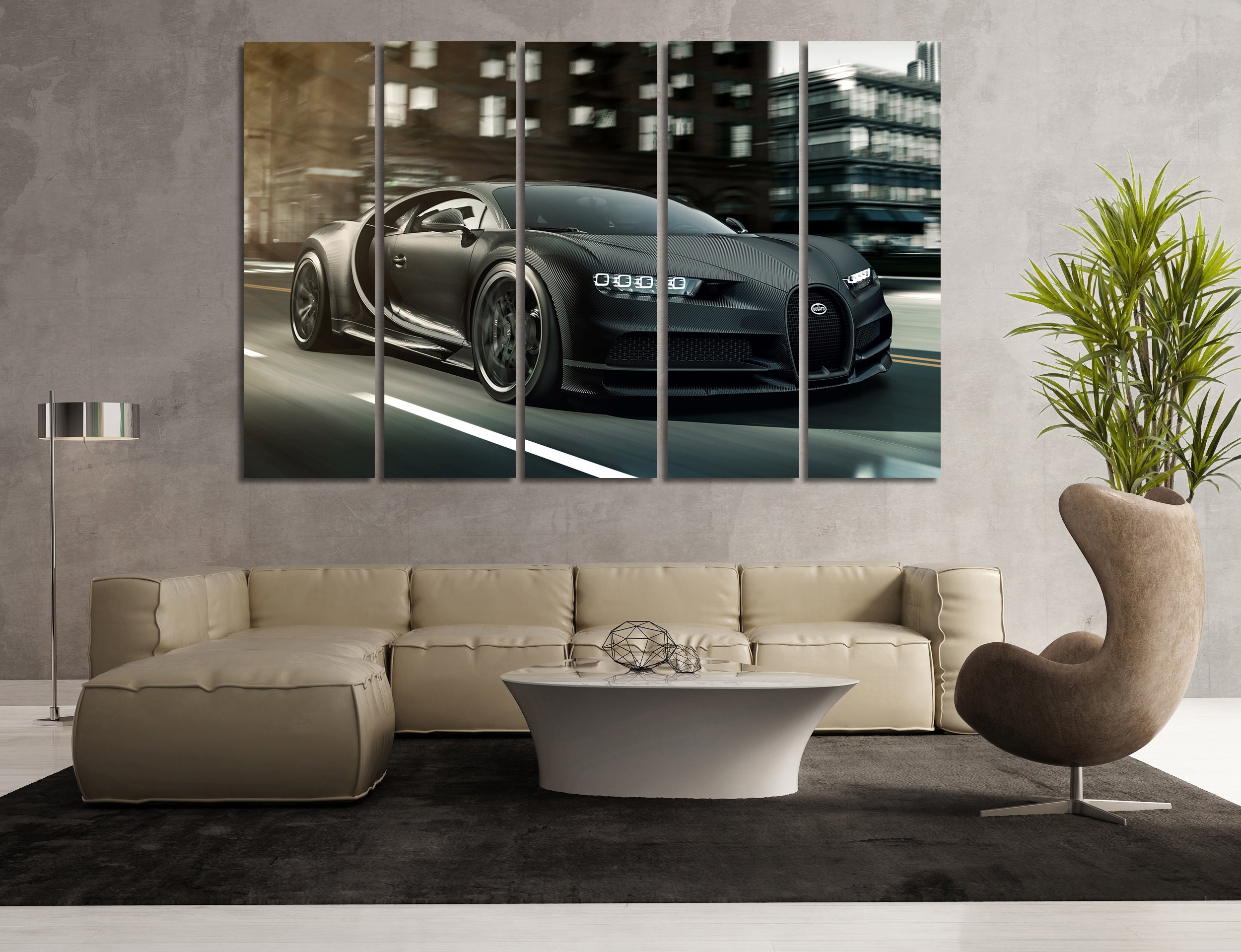 Bugatti Chiron Bugatti Wall Canvas Bugatti Chiron Wall Art Super Car ...