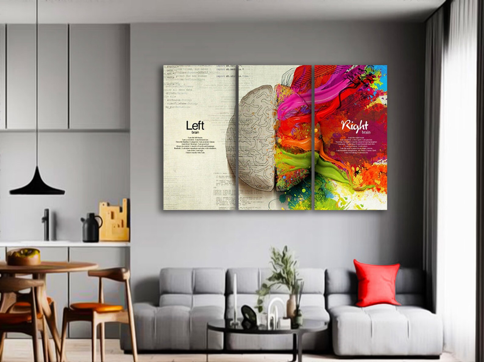 Brain Canvas Brain Print Art Anatomical Brain Posters Medical - Etsy