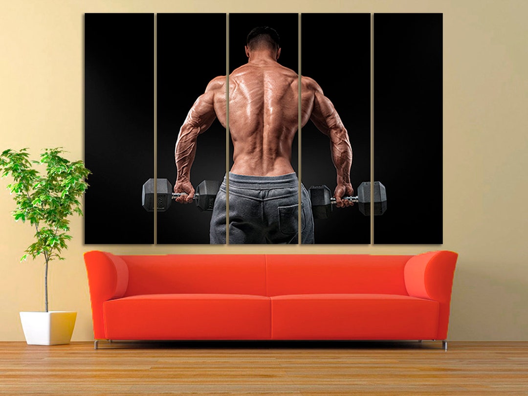 Fitness Canvas Sport Print Workout Décor Fitness Wall Art Gymnastic ...