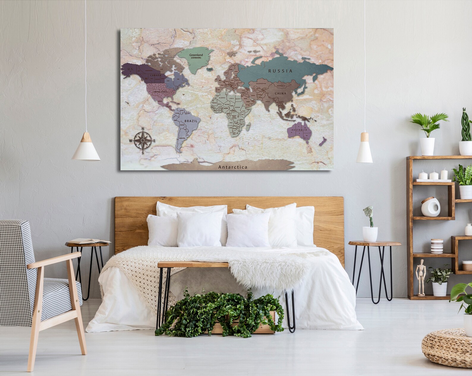 World Maps World Maps Canvas World Maps Wall Art World Maps - Etsy