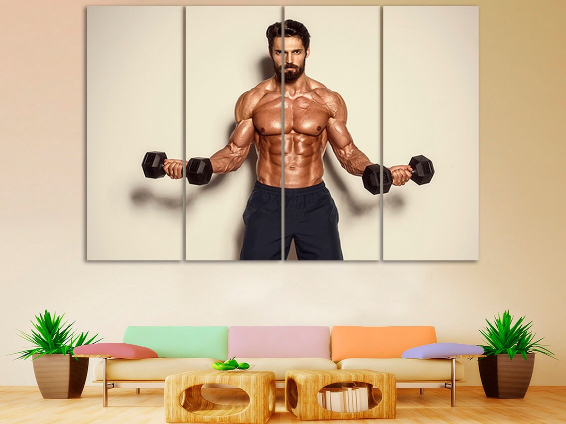 Gym Wall Art Gym Canvas Gym Wall Decor Canvas Set of Gym Gym Prints ...