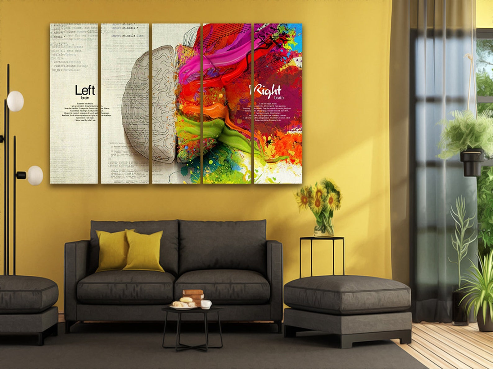 Brain Canvas Brain Print Art Anatomical Brain Posters Medical - Etsy